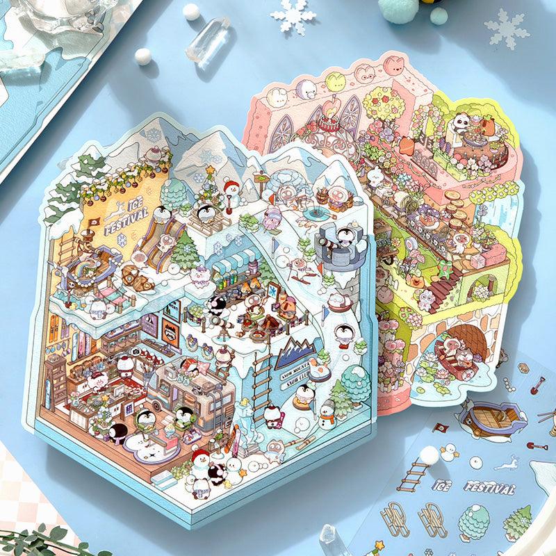 Relaxed Sessions Scene Stickers (Intermediate) – Cozy Sticker Room