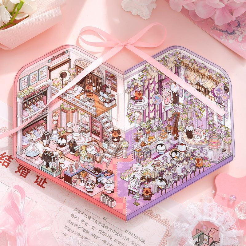 Buy Interactive 2-in-1 Isometric Scene Stickers [Romantic Wedding] in ...