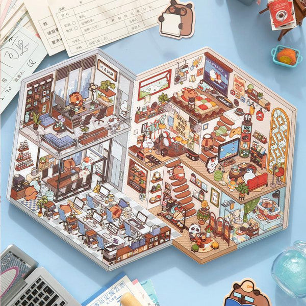 Buy Interactive 2-in-1 Isometric Scene Stickers [Working Diary] in ...