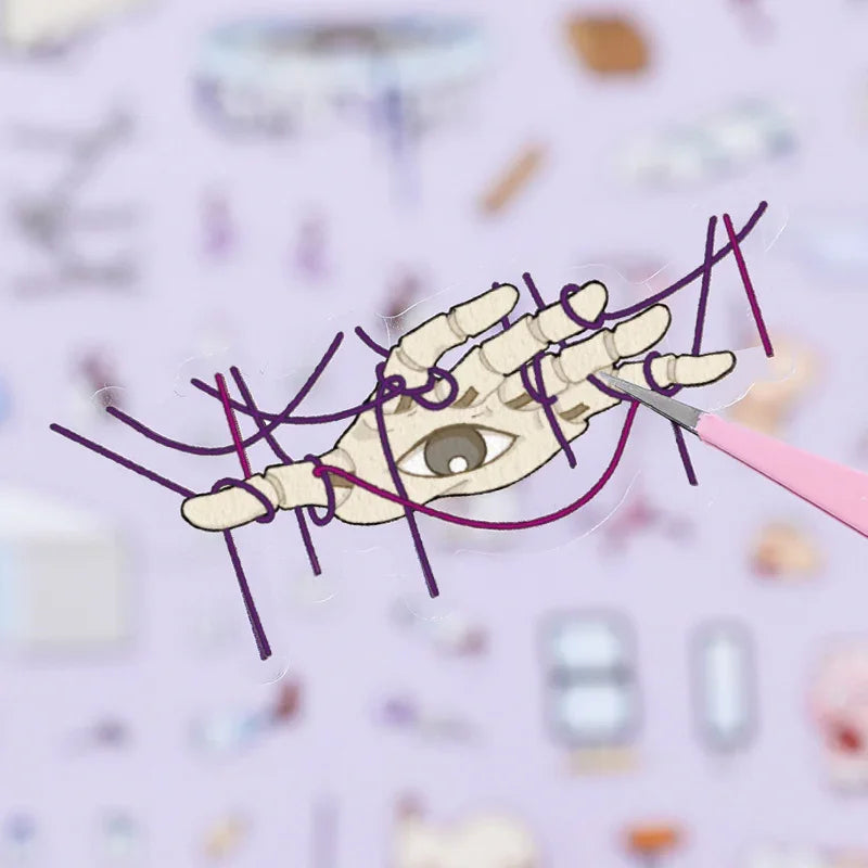 [Escape Room] Front-View XL Scene Stickers – Cozy Sticker Room